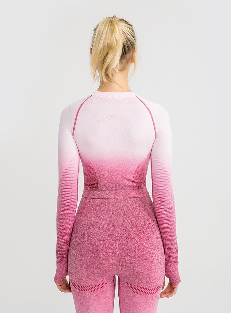 Seamless Ombre Complete Gym Set | Women's Gym Sets — Flamin' Fitness