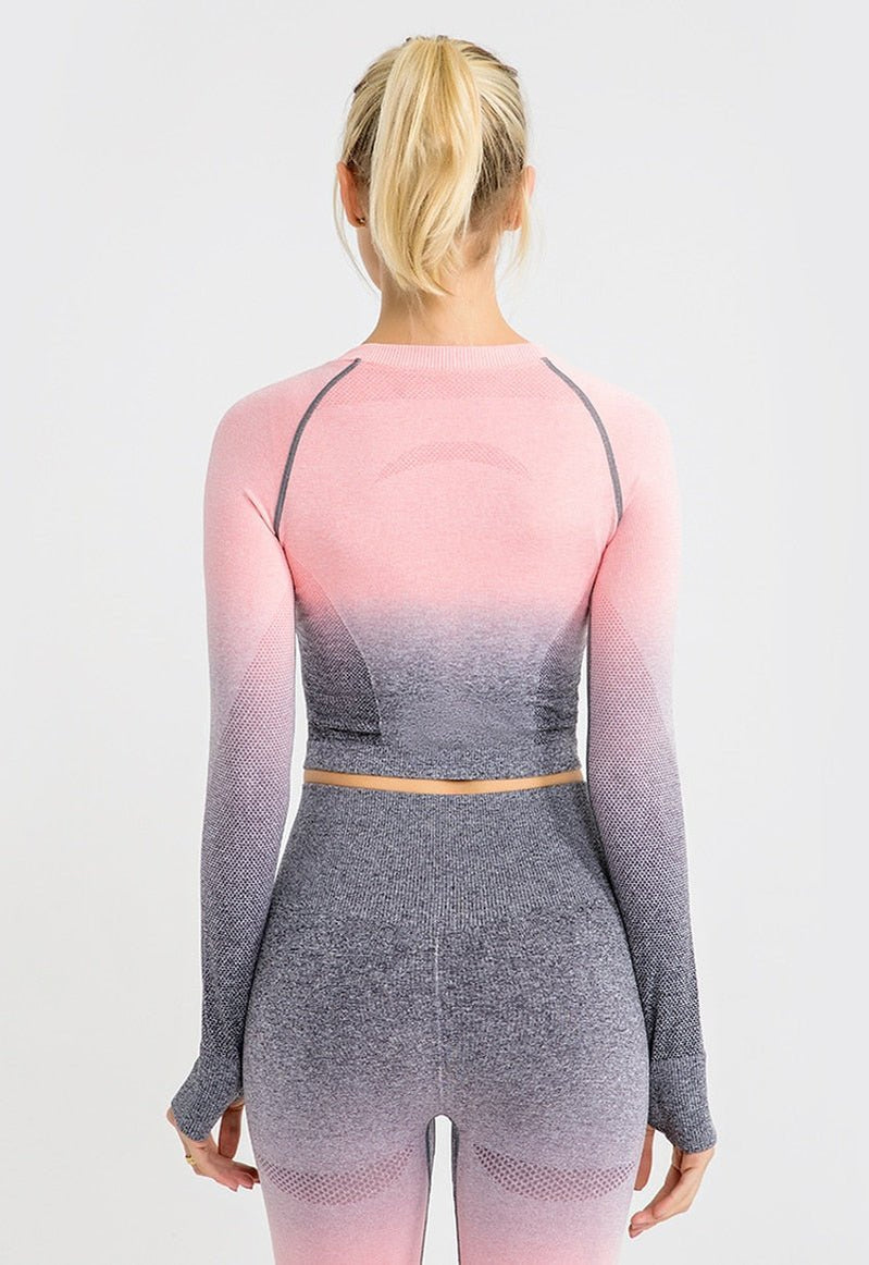 Seamless Ombre Complete Gym Set | Women's Gym Sets — Flamin' Fitness